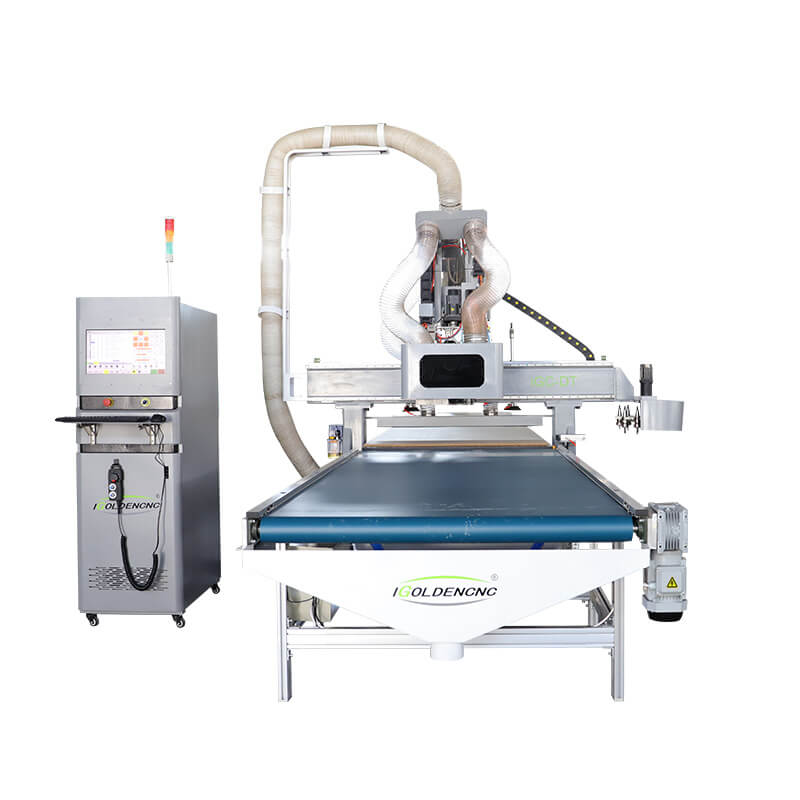 CNC Nesting Machine with Automatic Loading and Unloading Platforms