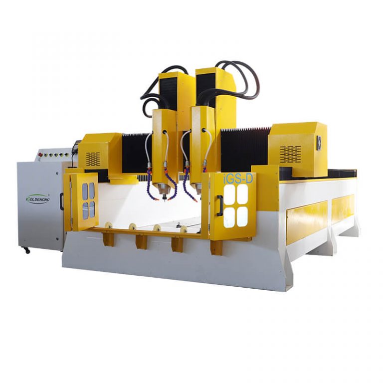 CNC 3D Stone Carving Machine With 4th Axis Rotary - iGoldencnc