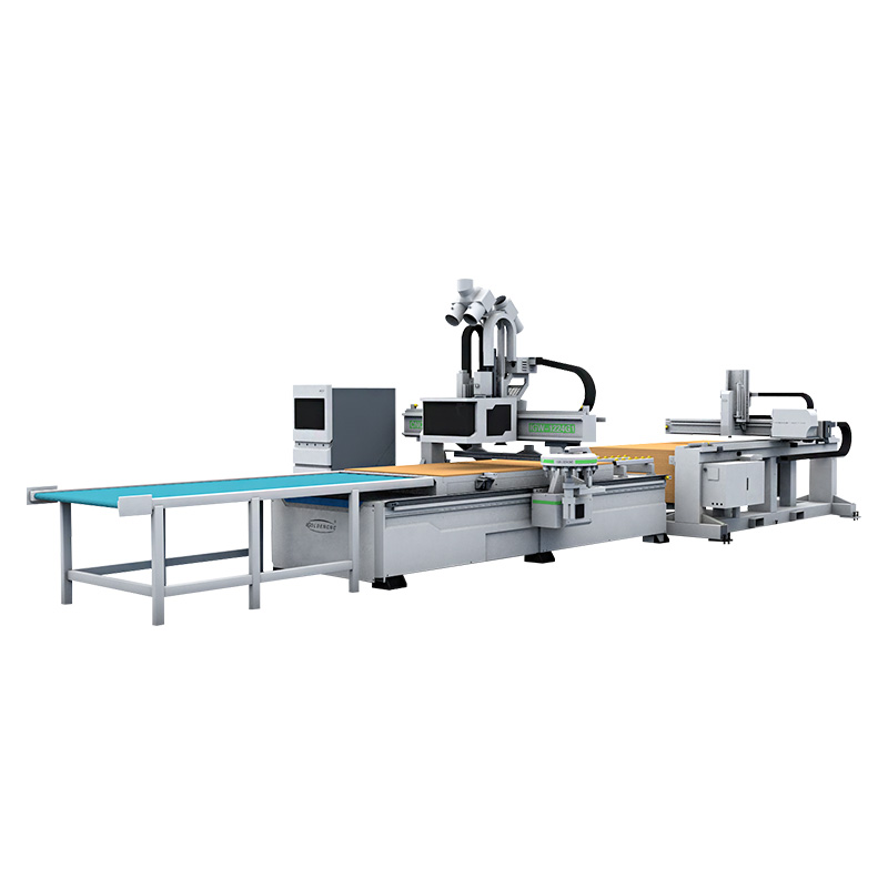 Automatic Labeling Cnc Nesting Machine With Furniture Production Line