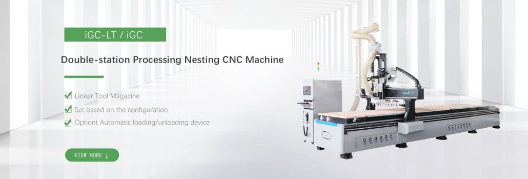 Linear ATC CNC Nesting Machine with Double Platforms - iGoldencnc