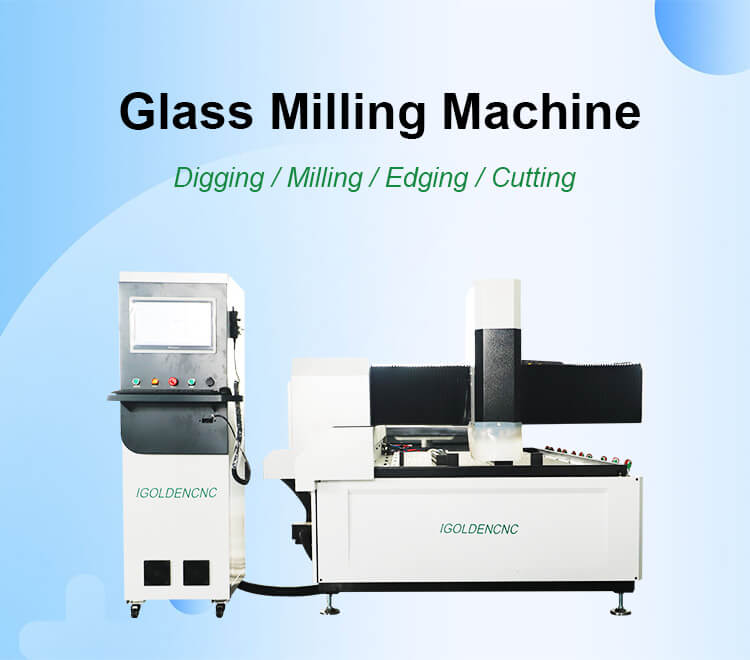 Máquina fresadora y perforadora de vidrio automática CNC
